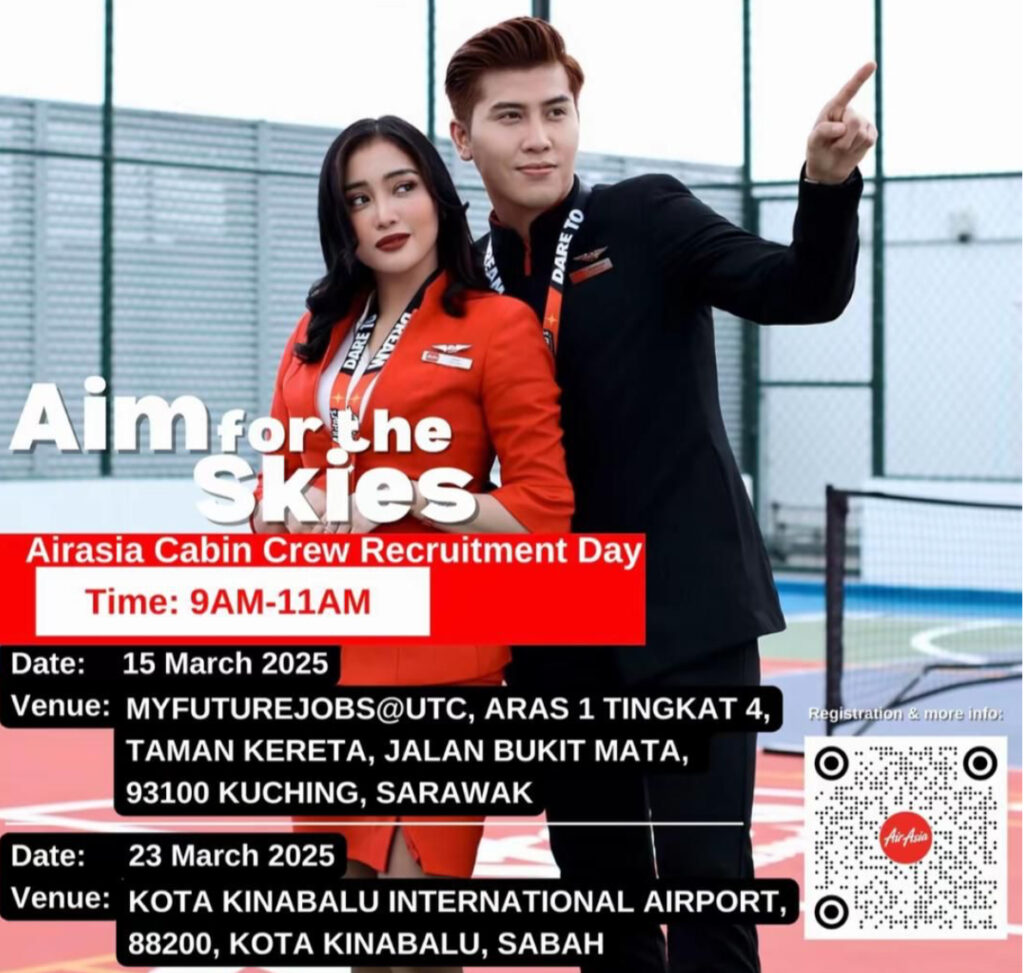 AirAsia Cabin Crew Recruitment- Mar 2025 (KCH & BKI) – Essential Advisory Company