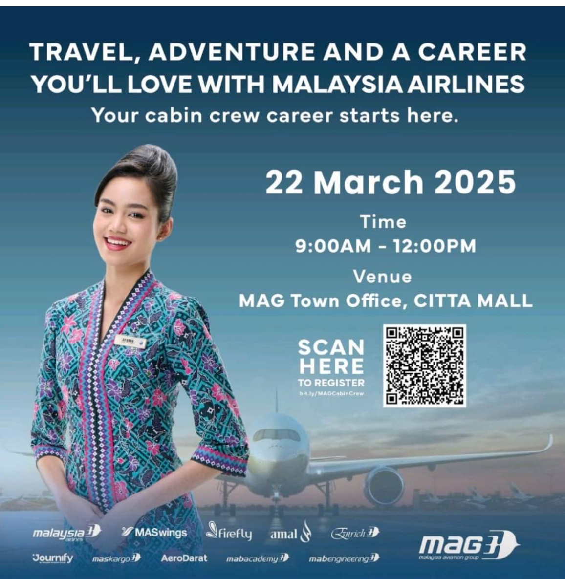 Malaysia Airlines Flight Stewardess Recruitment – Mar 2025 (KUL ...
