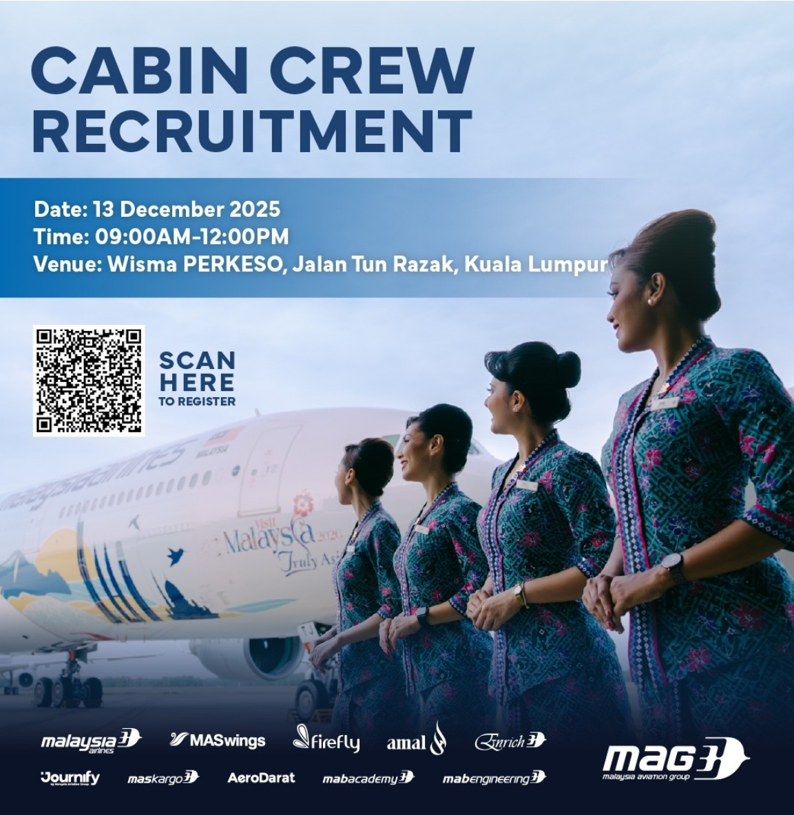 MAG Cabin Crew Recruitment- Dec 2025 (KUL) – Essential Advisory Company